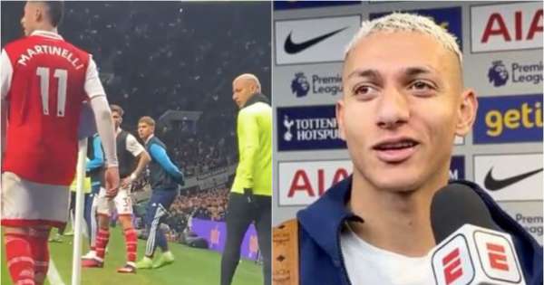 Martinelli quiso saludar a Richarlison y lo dejó pintado: insólita reacción - Bitbol